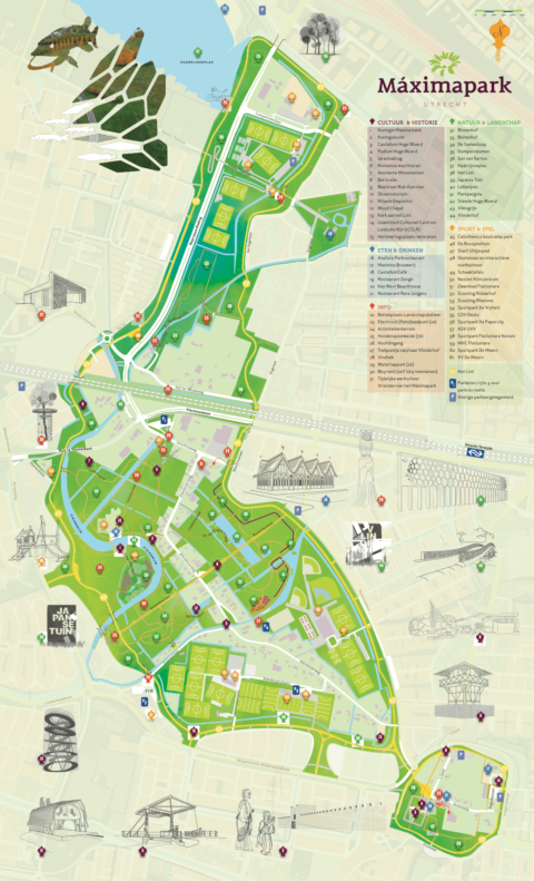 Kaart van het park - Maximapark